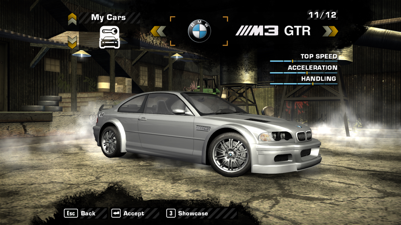 NFSMods - BMW M3 GTR Strassenversion (Fully Customizable)