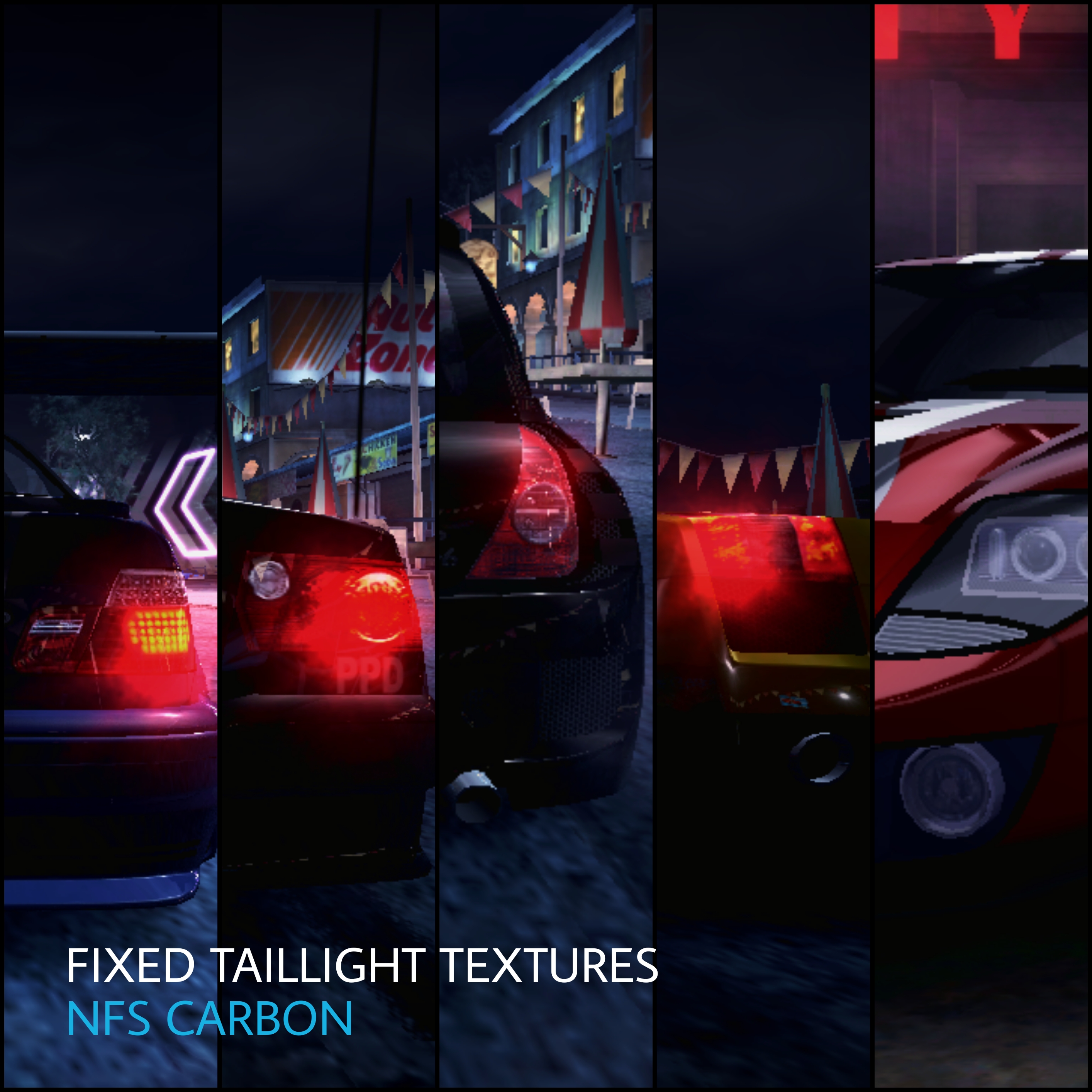 NFSMods - [NFSC] FIXED TAILLIGHT TEXTURES + Optionals